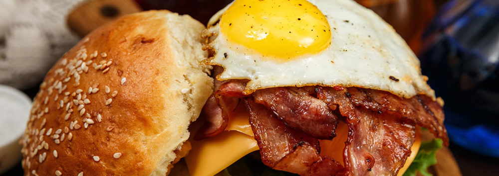 Bacon, Egg and Cheese Burger | Aqua Quip